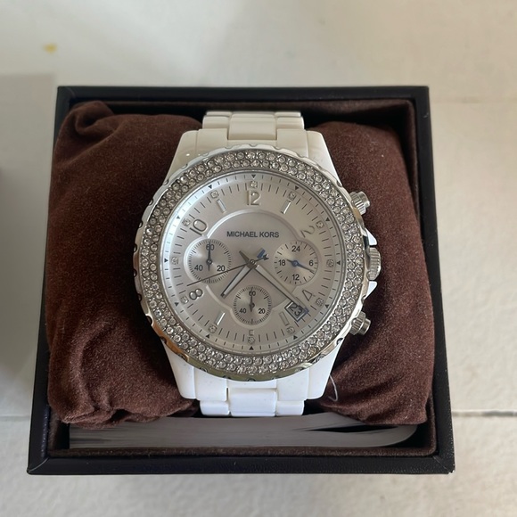Michael Kors | Accessories | Michael Kors White Watch | Poshmark